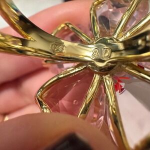 Swarovski | Jewelry | Swarovski Idyllia Cocktail Ring Pink Rose Gold ...
